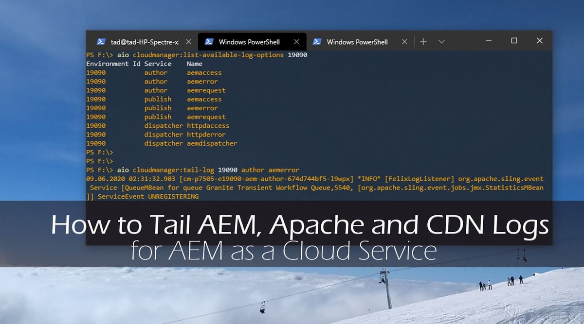 Blog | How to Tail AEM, Dispatcher and CDN Logs on AEM as a Cloud Service